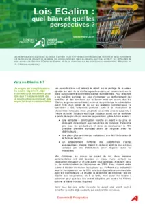 Lois EGalim : quel bilan et quelles perspectives ? - Chambre d ...